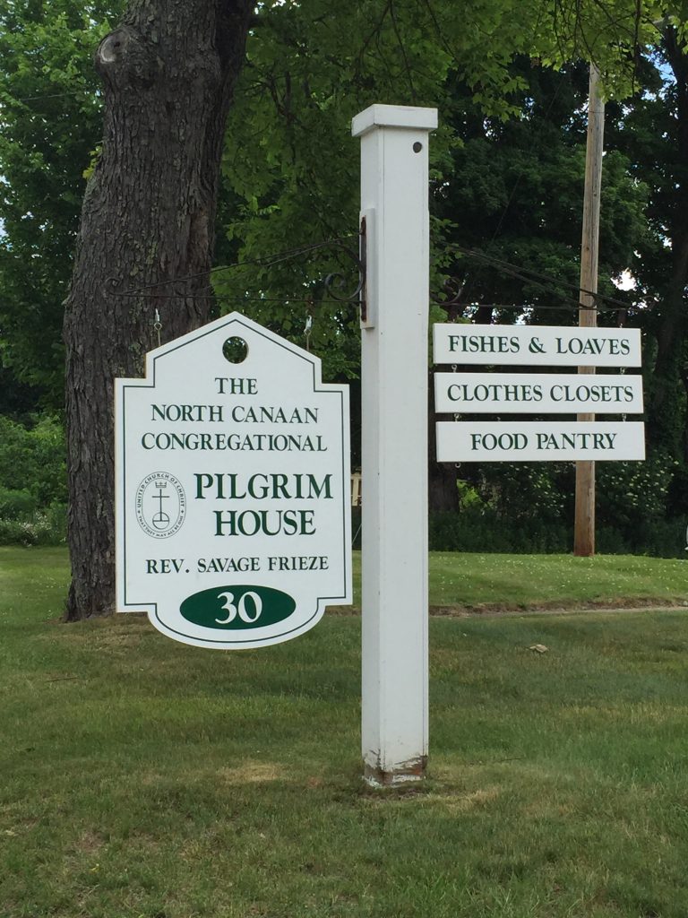 Pilgrim House Sign - North Canaan Congregational Church